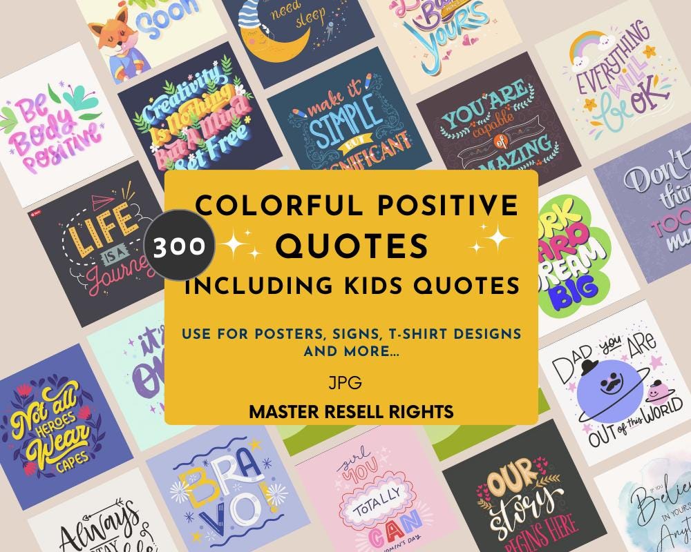 MRR 300 Positive Quotes Images, Master Resell Rights, Motivational ...