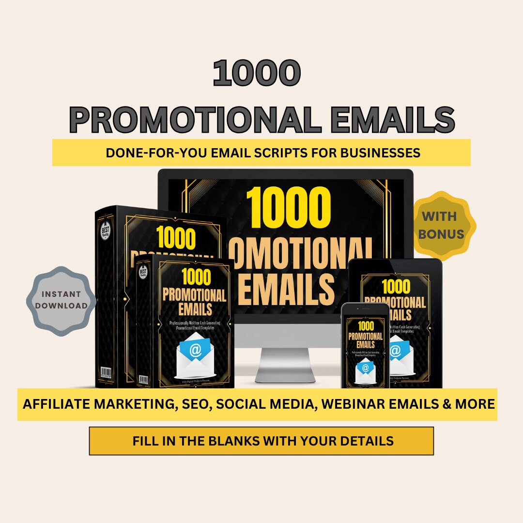 1000 Email Marketing Templates, Promotional Emails for Business, Done ...