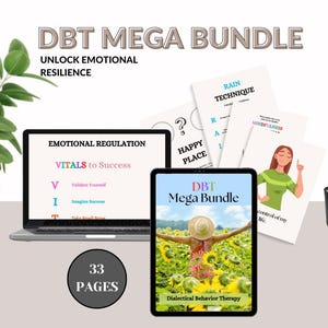 DBT Mega Bundle MRR | 33 Printable DBT Worksheets With Master Resell ...