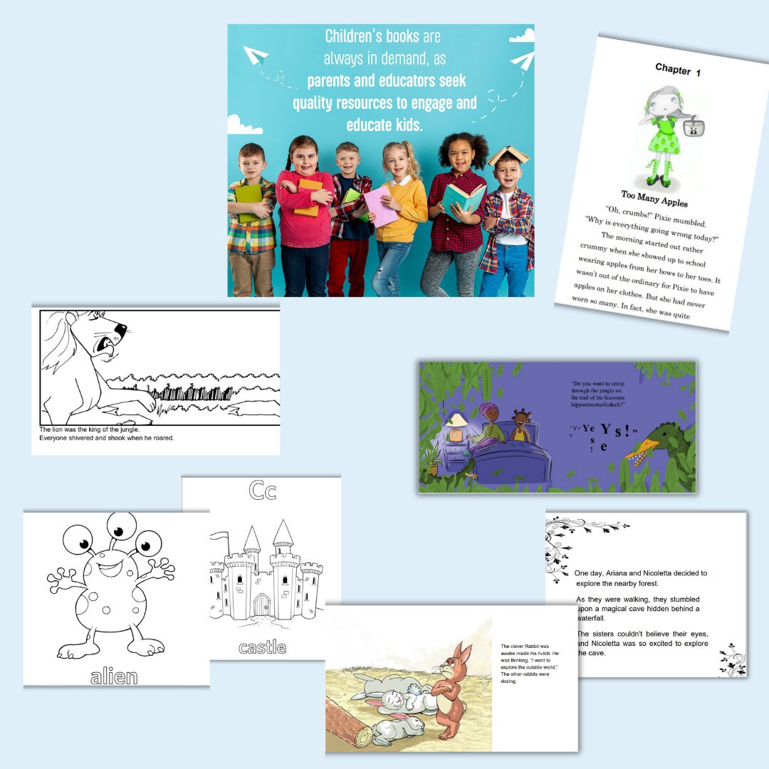 150 PLR Children's Books Bundle, Kids Ebooks Resell, Master Resell ...