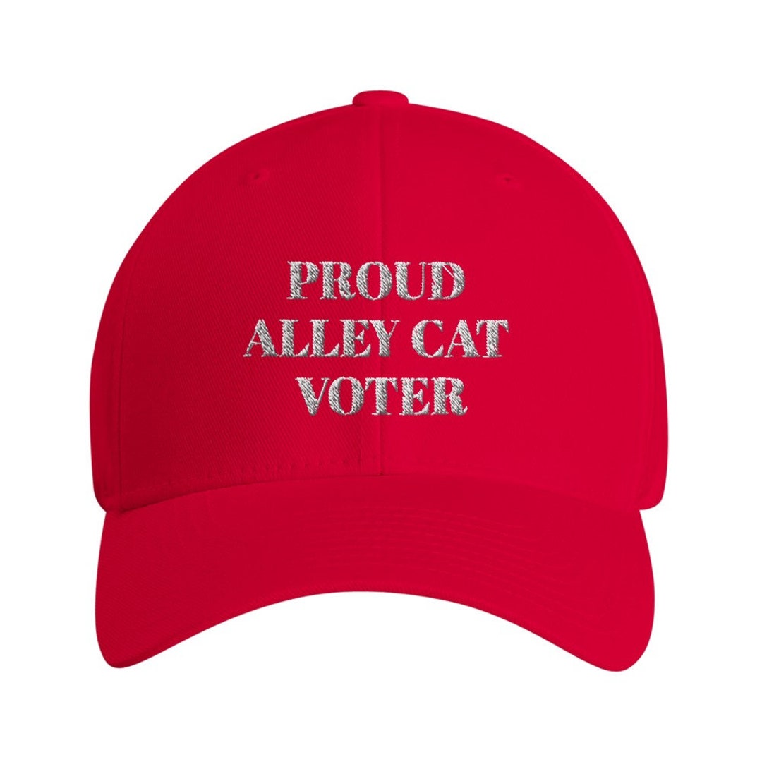 Donald Trump 2024 Cap,support Trump,proud Alley Cat Voter,white ...