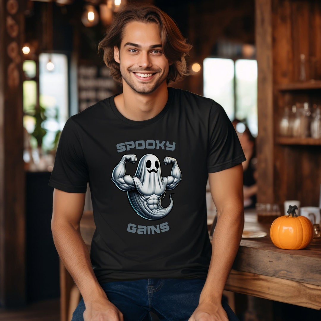 Halloween Workout Shirt Halloween Ghost Gym Shirt Spooky Workout Top ...
