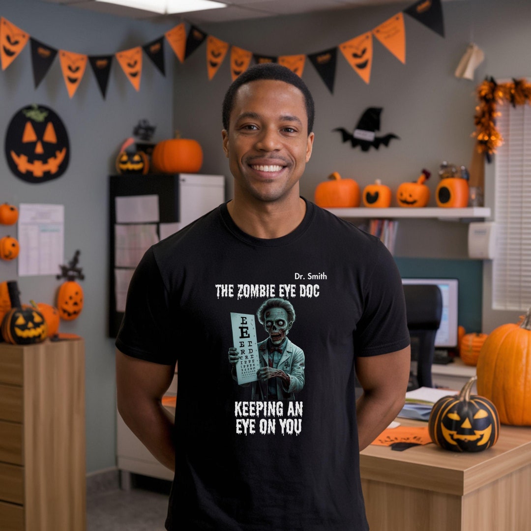 Funny Zombie Eye Doctor Shirt, Halloween Optometrist Costume - Etsy