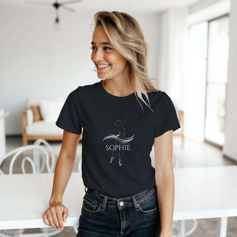 Personalized Ballerina Shirt, Custom Name Ballet Dancer Tee ...