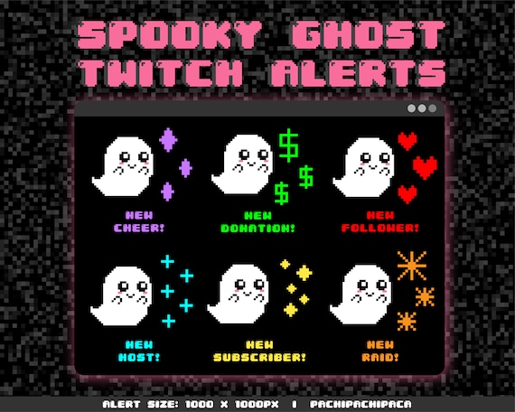 Boo Ghost Animated Twitch Alert Sound Spooky Halloween - Etsy