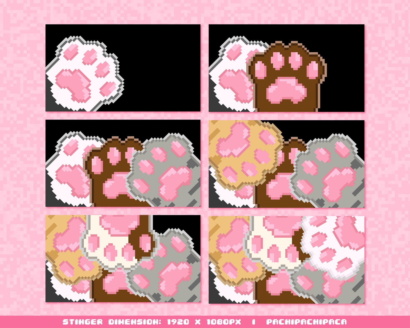 Cat Paw Twitch Animated Stinger Transitions, Streaming Stinger for ...