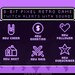 Purple Neon Retro Animated Twitch Alert Sound, Notification Streams ...