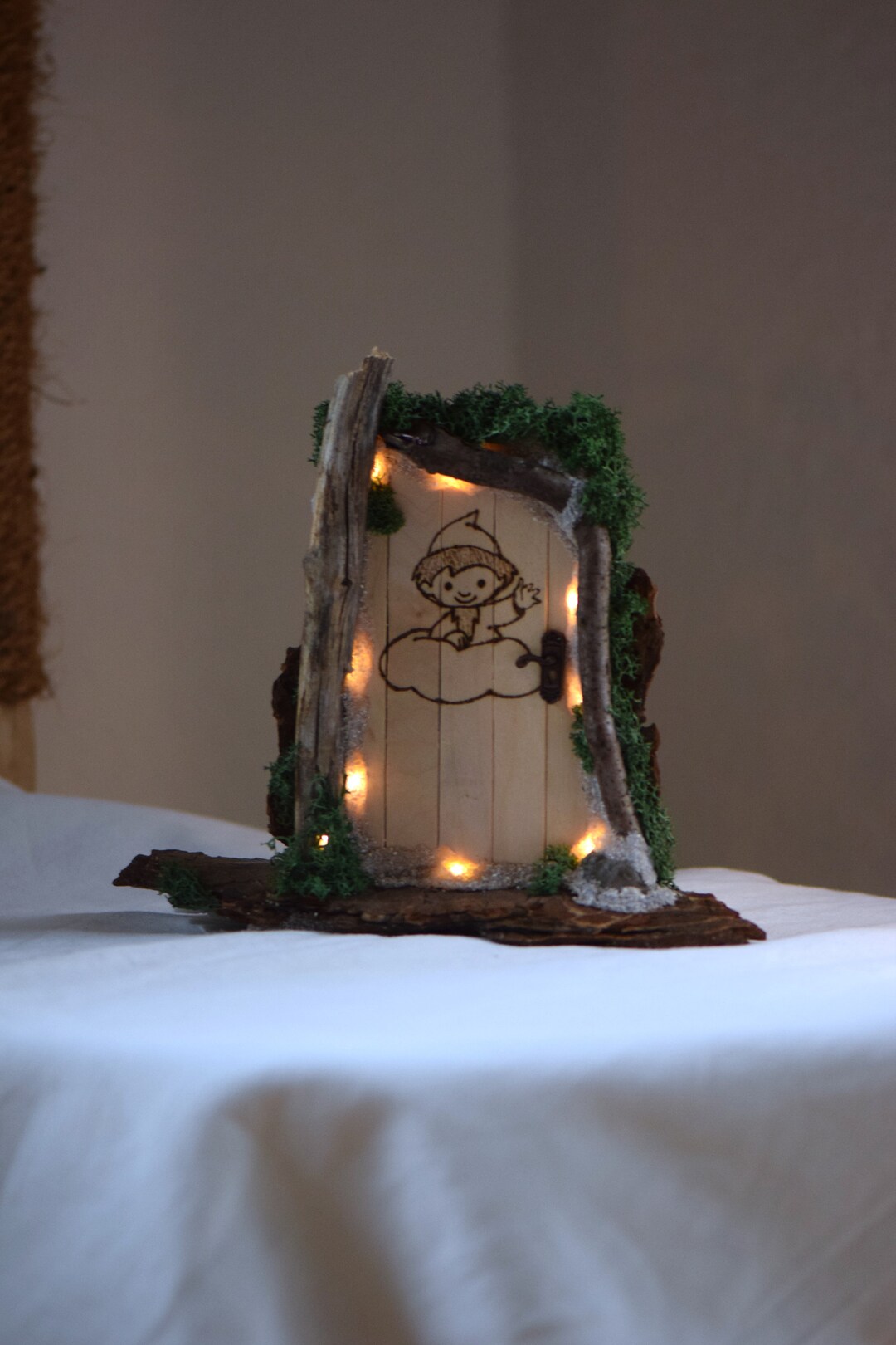 Sandman Door With Light, Sandman, Fantasy Door, Waldorf Door, Miniature ...