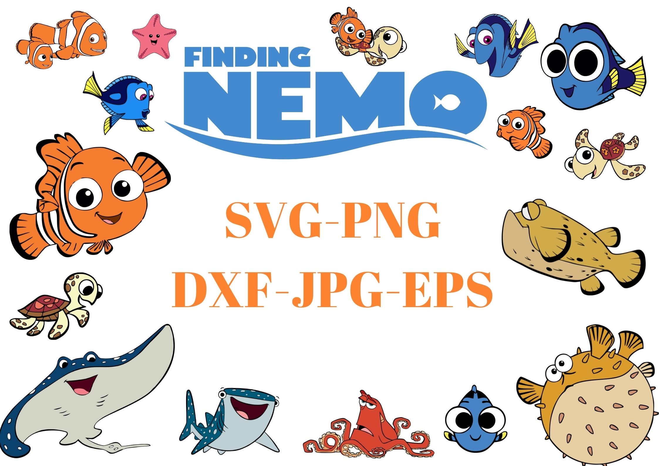 Nemo Dory Svg, Layered, Nemo Dory Png, Clipart, Finding Nemo Dory Svg ...