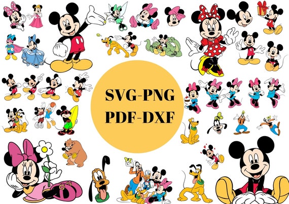 Mickey Svg Mickey Bundle Svg Mickey Png Mickey Cricut | Etsy