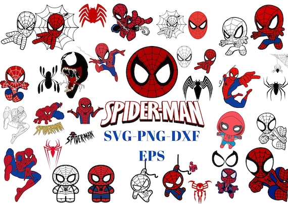 Spiderman Svgspiderman Svg Bundle Spiderman Png Spiderman | Etsy Canada