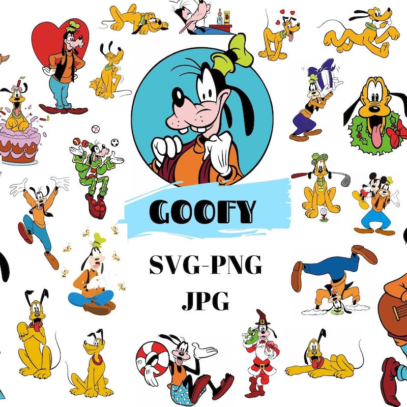 Goofy Svg - Etsy