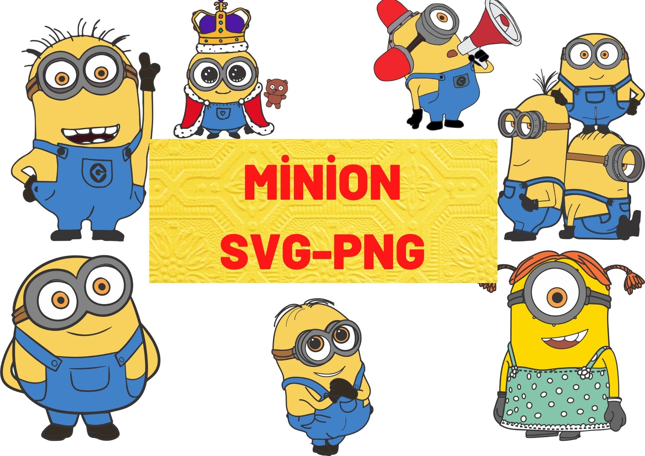 Minion Svg Minion Png Minion Svg Bundle Png Bundle Digital - Etsy Norway
