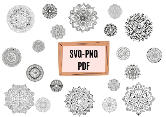 Mandala Svgmandal Svg Bundlemandala Cut Filemandala Vector | Etsy