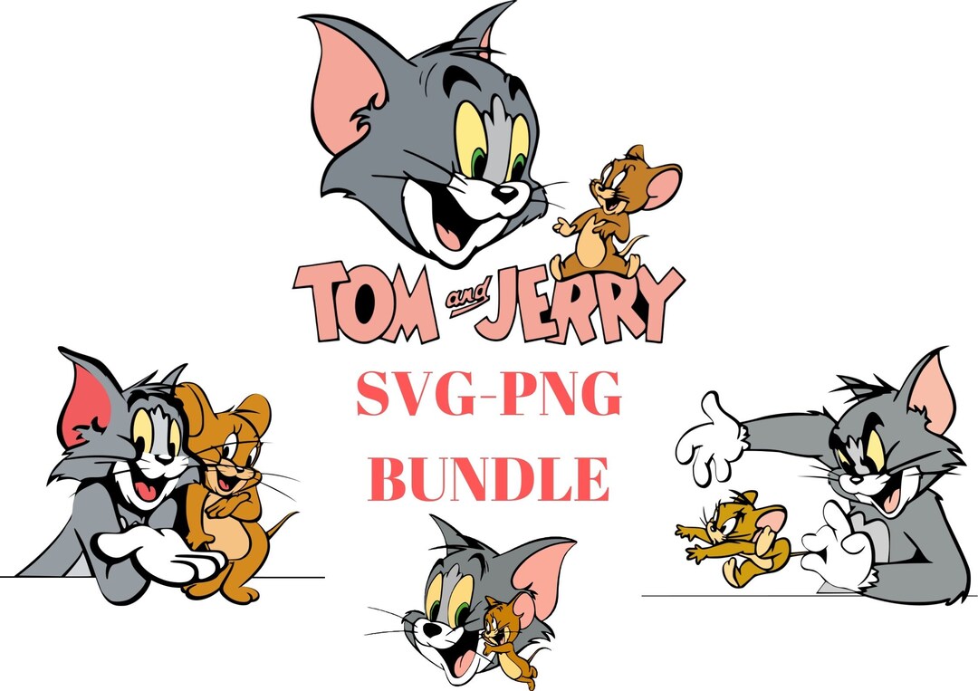 Cat&mouse Svg, Cat Png, Mouse Png, for File Cricut, Svg Bundle, Instant ...