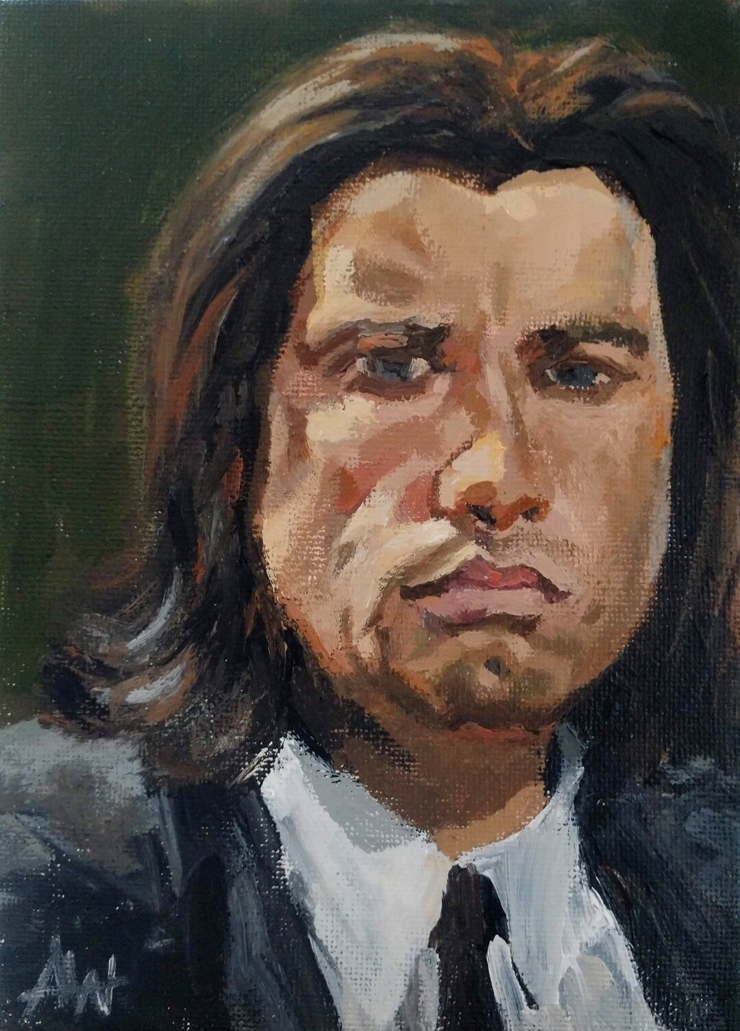 Original Painting: Vince - Pulp Fiction - Acrylics on Canvas Board ...