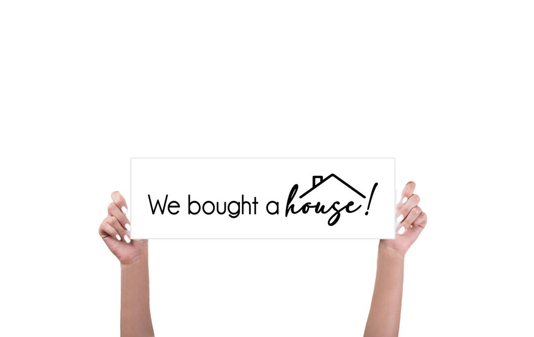 We Bought a House Photo Prop, Closing Day Sign, Realtor Sign, Realtor ...
