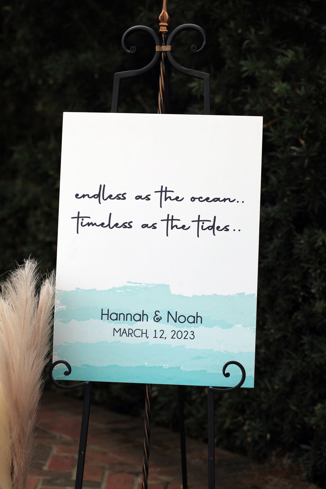 Welcome Wedding Sign, Custom Wedding Sign, Beach Wedding Welcome Sign ...