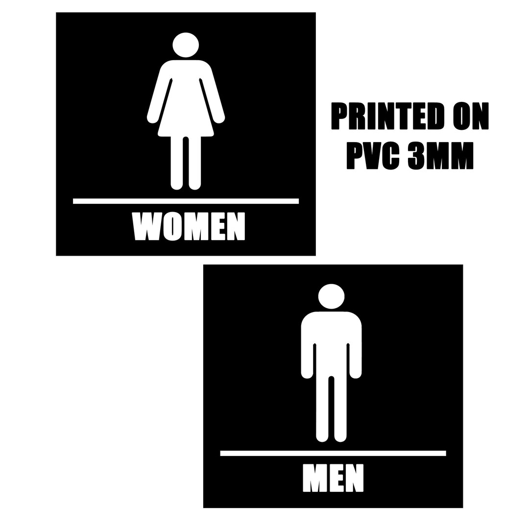 Bathroom Signs, Business Restroom Sign, Business Bathroom Sign ...