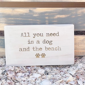 Dog Beach Sign, Dog Sign, Dog Decor, Dog Lover, Beach Dog Sign, Beach ...
