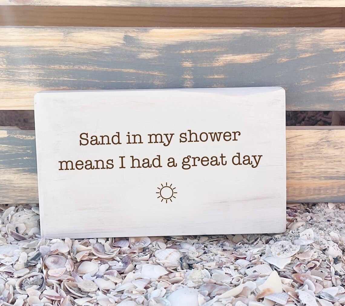 Beach Saying Wood Decor, Beach Saying Decor, Beach Wood Sign, Farmhouse ...