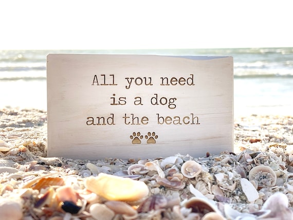 Dog Beach Sign Dog Sign Dog Decor Dog Lover Beach Dog - Etsy