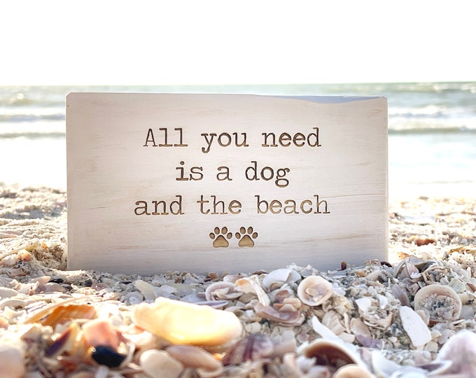 Dog Beach Sign Dog Sign Dog Decor Dog Lover Beach Dog - Etsy