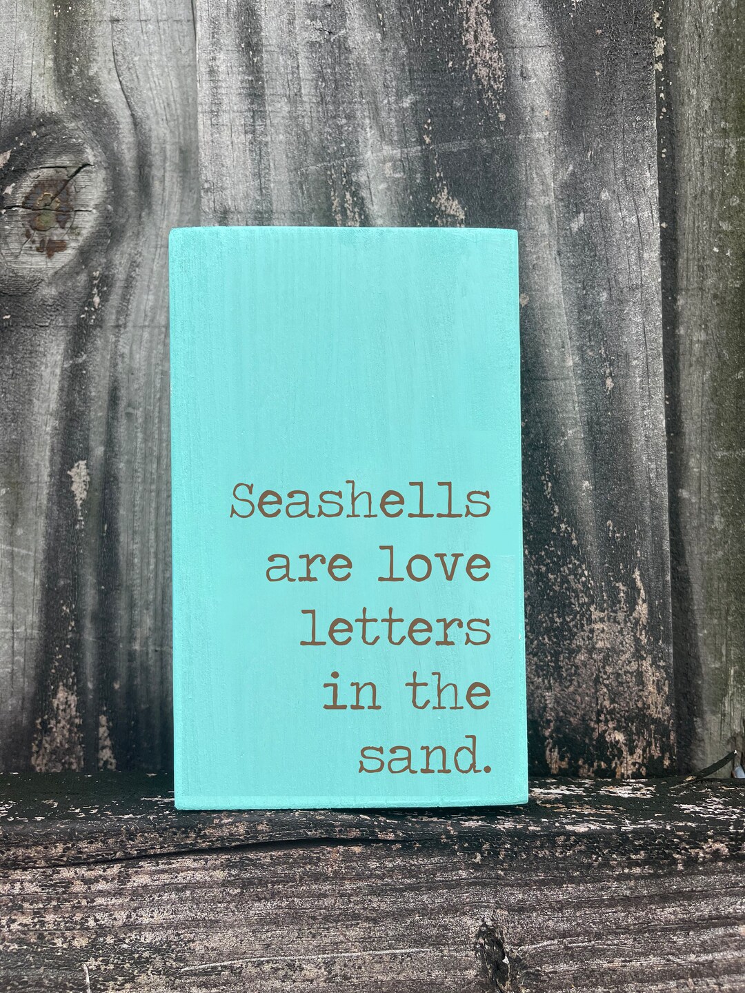 Beach Saying Decor, Seashells Sign, Beach Wood Sign, Seashell Quote ...