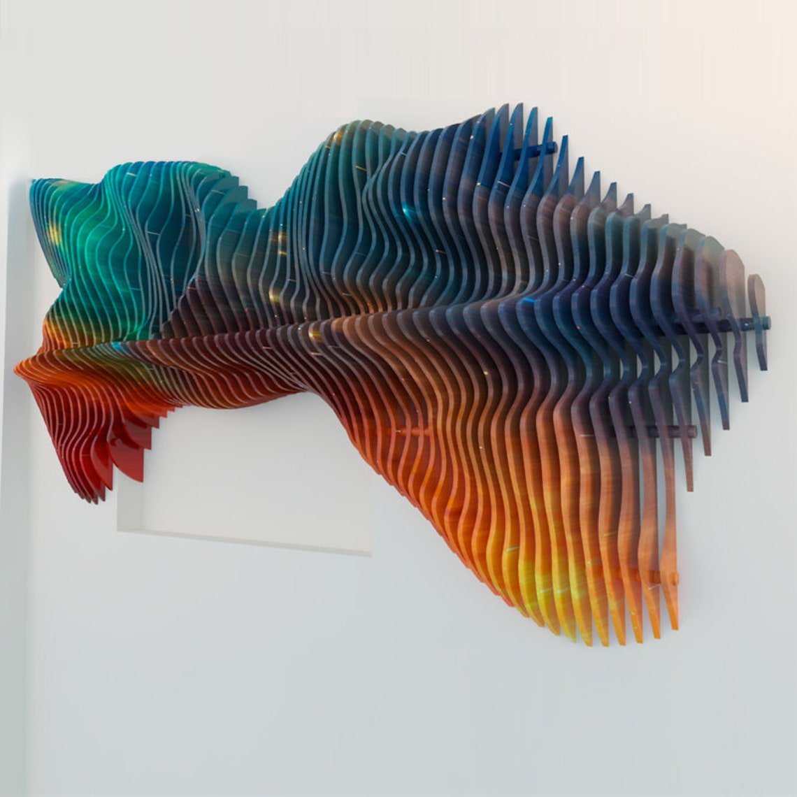 Acrylic Wall Installation Art Modern 3d Three-dimensional - Etsy