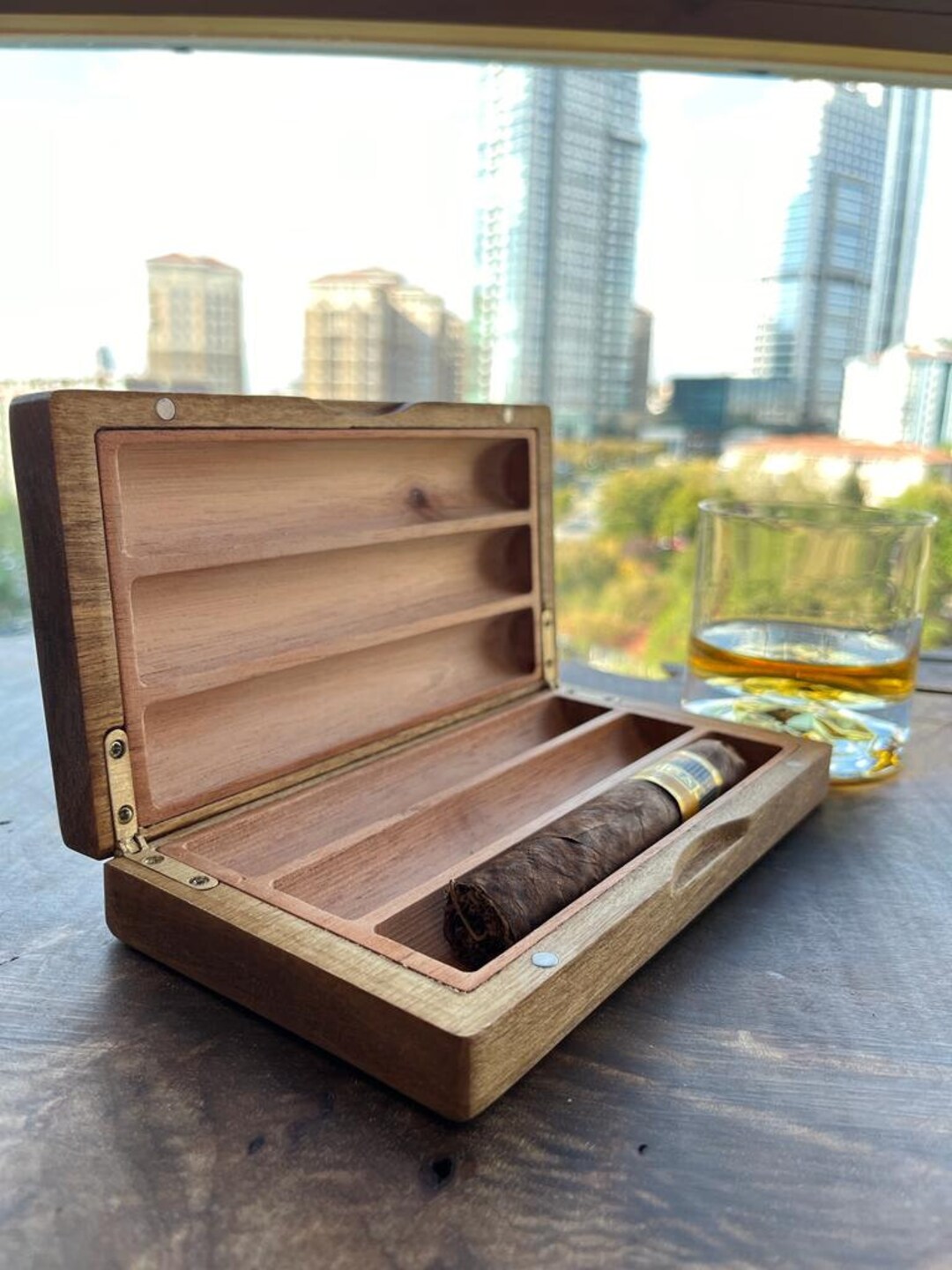 Handmade Wooden 6’’/60 Ring Cigar Box - Etsy