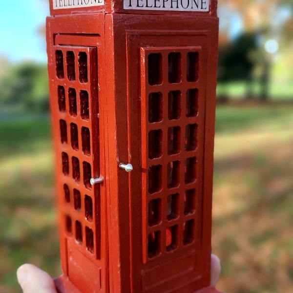 Red Telephone Box - Etsy