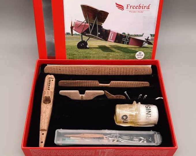 The Fokker D.VII Airplane Handmade Wooden Model Kit, Wooden Model ...