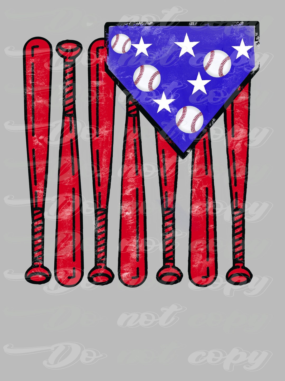 Red White and Blue Baseball Flag PNG Digital Download Sublimation File ...