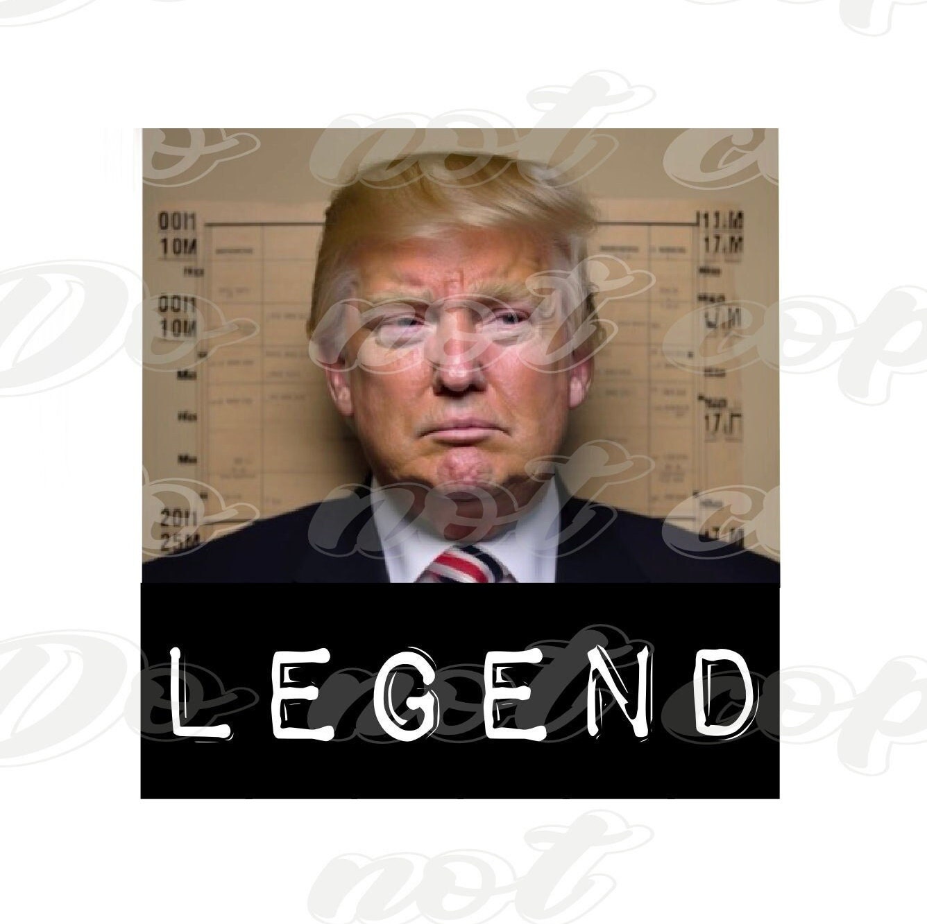 Legend Mugshot Trump President America Donald Trump PNG Digital ...