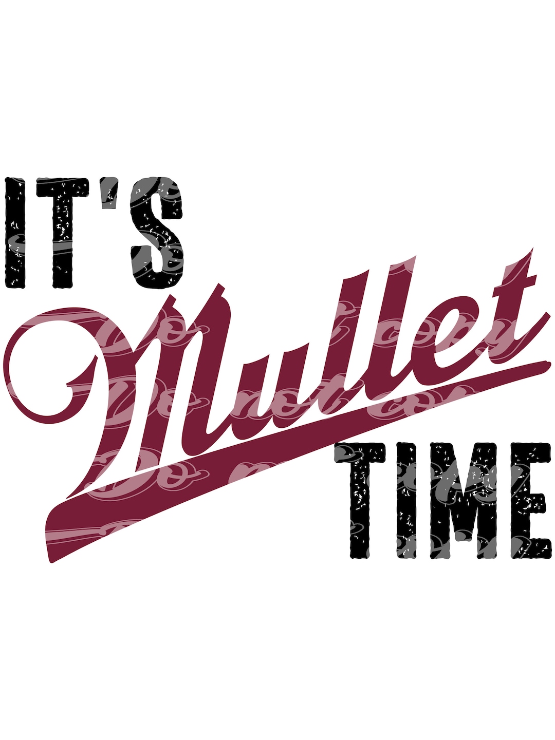 Mullet Time PNG Digital Download Sublimation File - Etsy