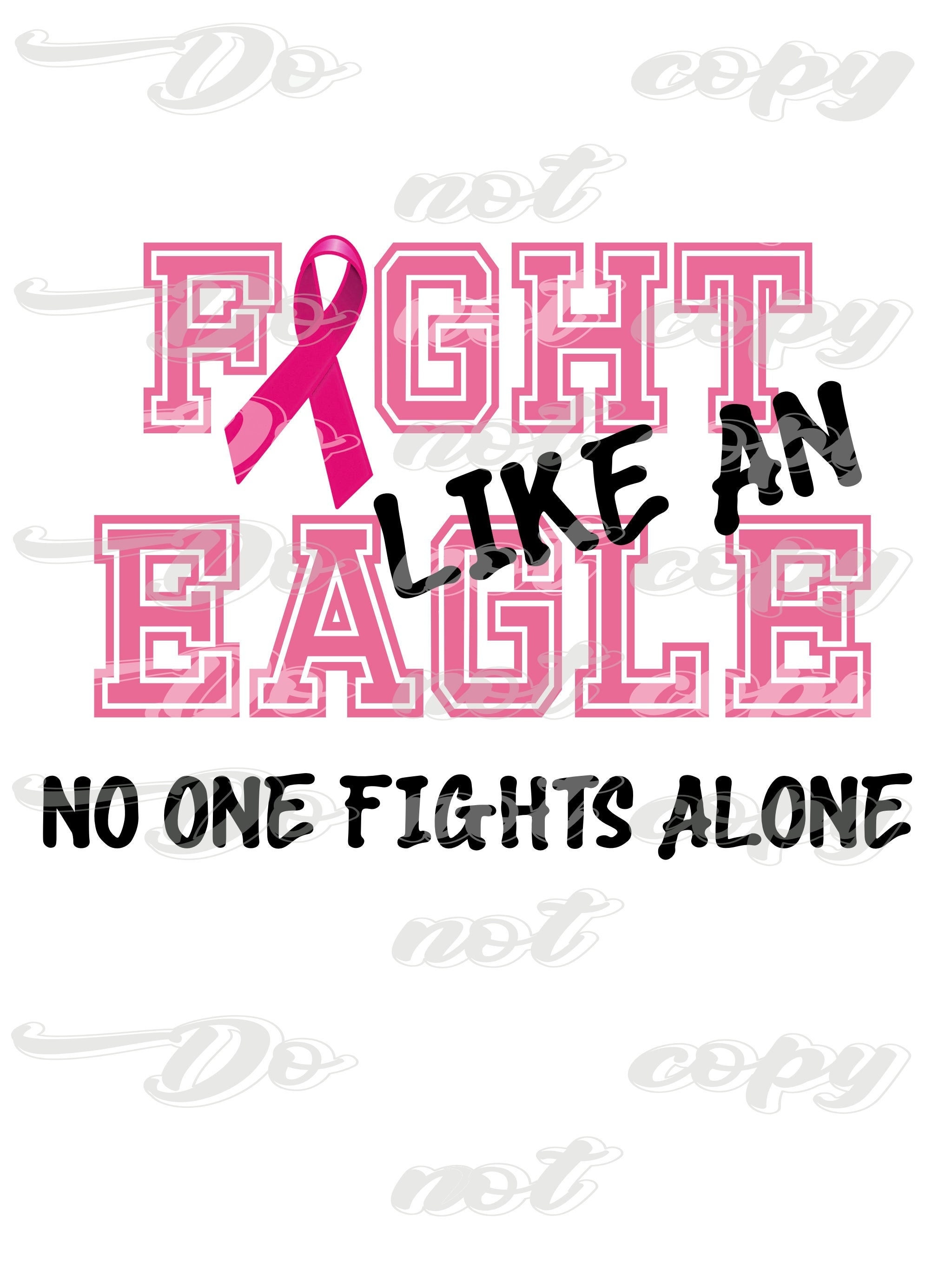 Breast Cancer Awareness Fight Like an Eagle School Pride Pink - Etsy