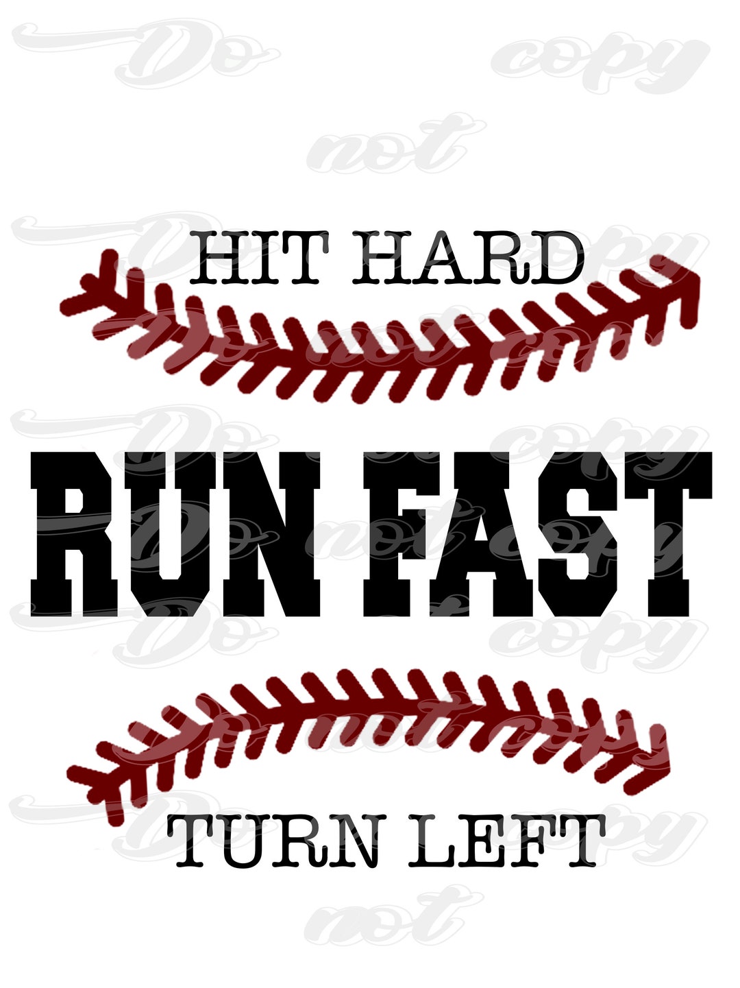 Hit Hard Run Fast Baseball Sublimation Digital Download PNG File - Etsy