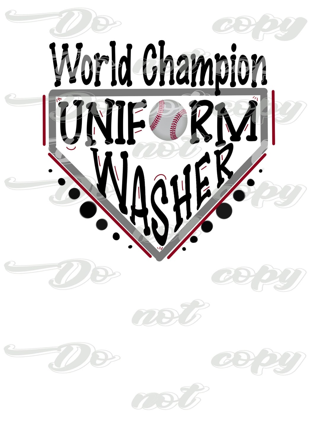 Baseball Uniform Washer Champion Baseball Mom PNG Digital Download ...