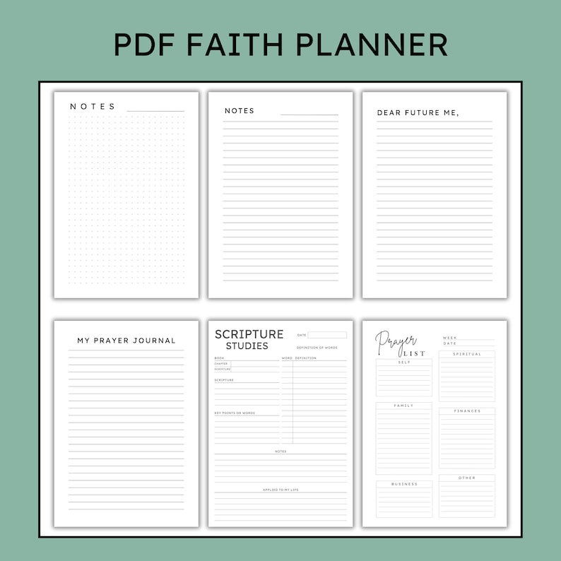 2024 Printable Planner, Christian Planner, Printable Planner, Yearly ...