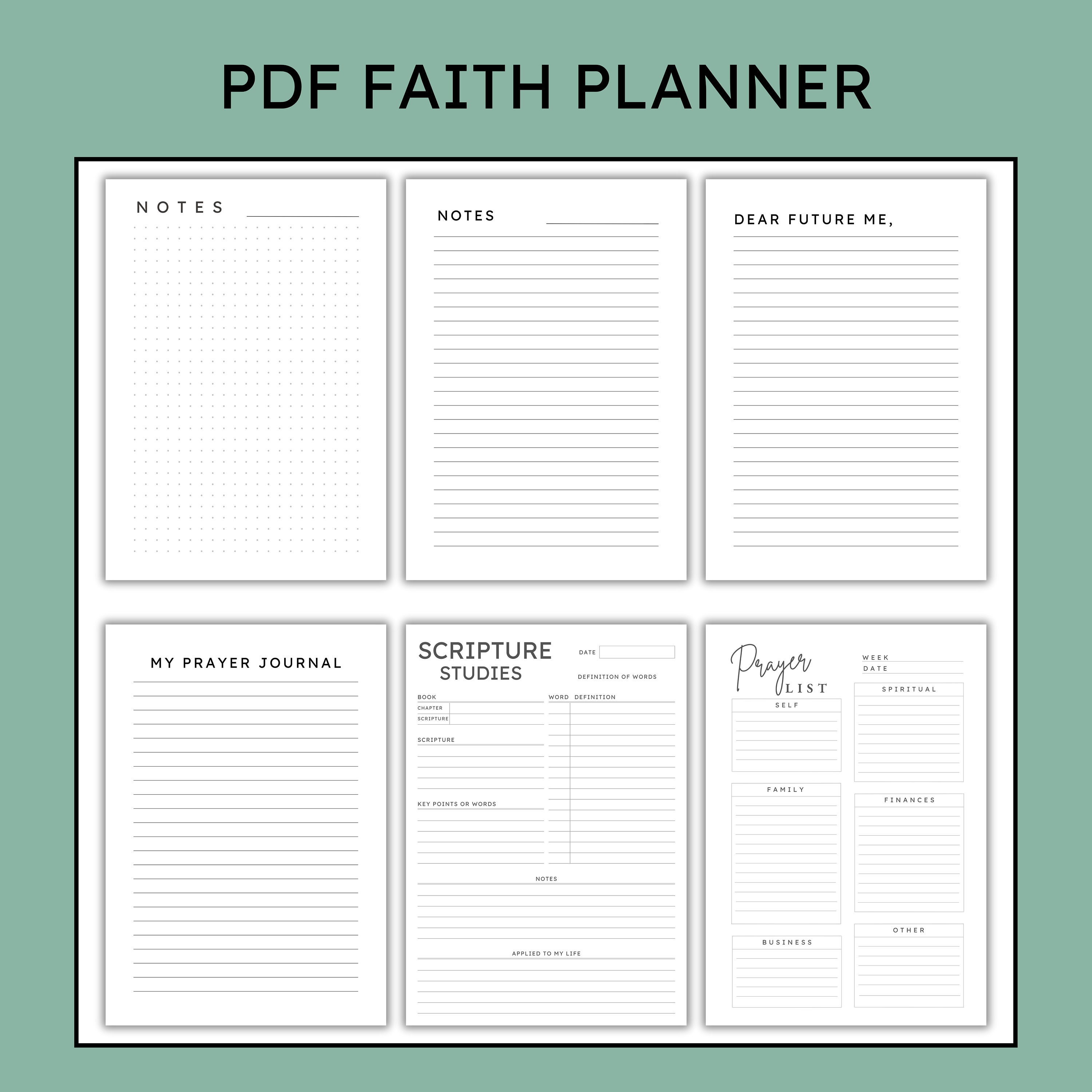 2024 Printable Planner, Christian Planner, Printable Planner, Yearly ...