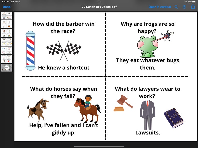 Printable Lunchbox Jokes for Kids, Kids Jokes, 28 Count of Jokes - Etsy