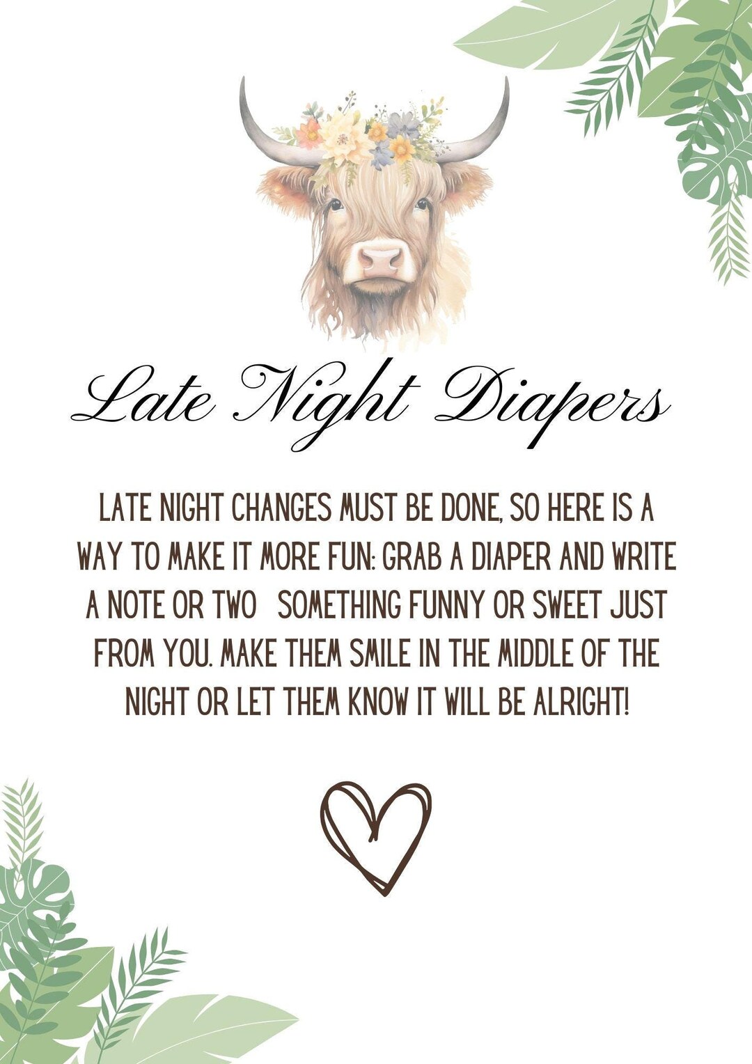 New Parents - New Baby - Notes on Diapers (LATE NIGHTS) Words of ...