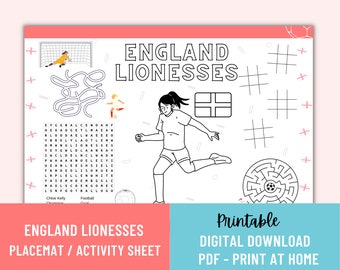 Football Activity Sheet - Etsy