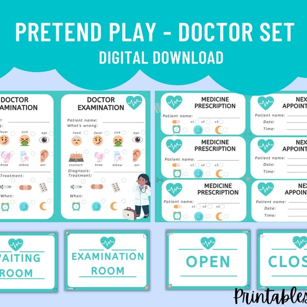 Doctor Pretend Play - Etsy