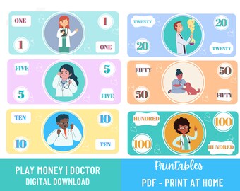 Play Money Pretend Bank Notes for Dramatic Creative Play - Etsy UK