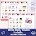 British Bingo 30 Unique Cards | Kids Activity & Games | DIGITAL ...