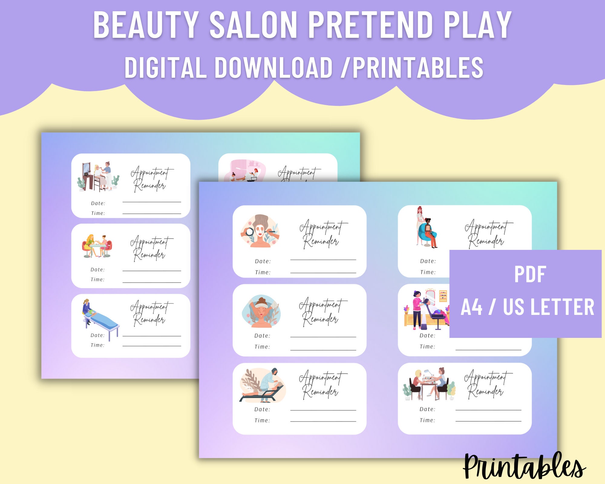 Pretend Play Beauty Salon Set | Beautician Hair Salon Dramatic Play Kit ...