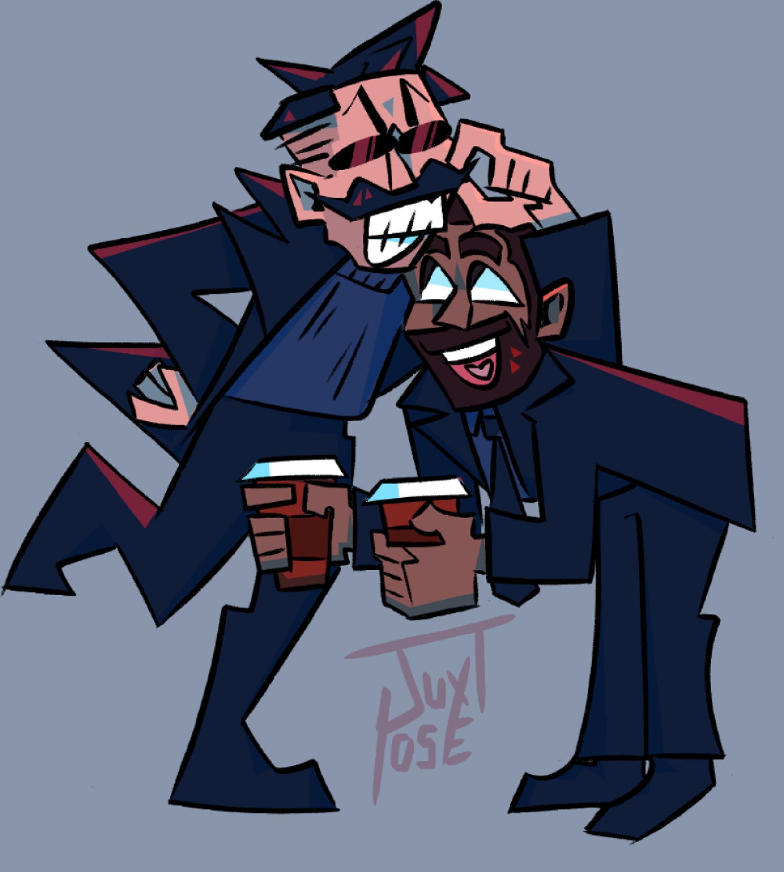 Robotnik and Agent Stone Sticker | Etsy