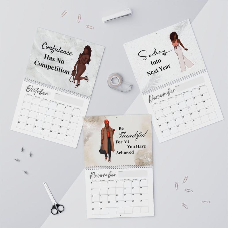 2026 Black Girl Boss Wall Calendar: Self Love, Seasonal Planner - Etsy