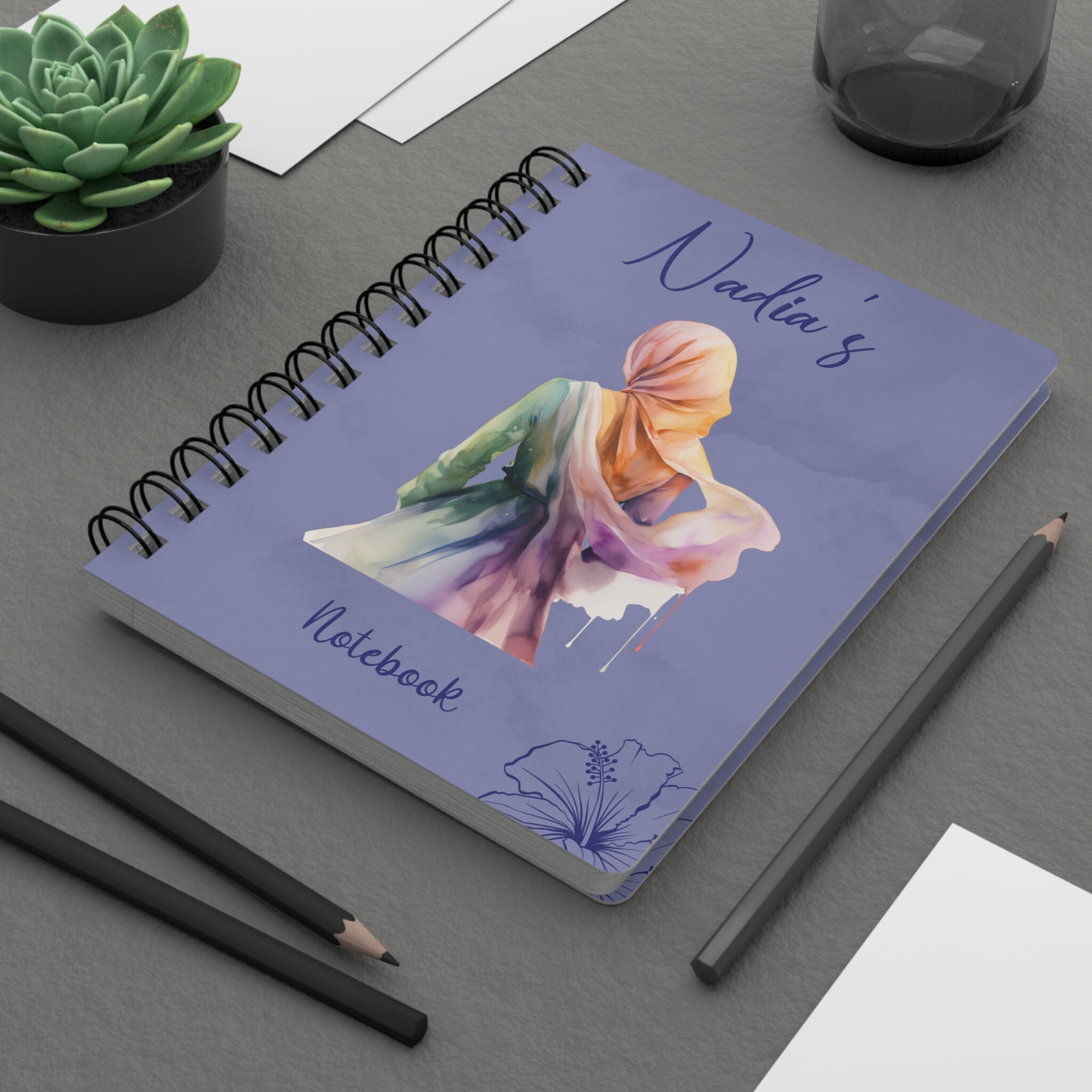 Personalised Hijabi Notebook Muslim Woman Journal Hijabi - Etsy